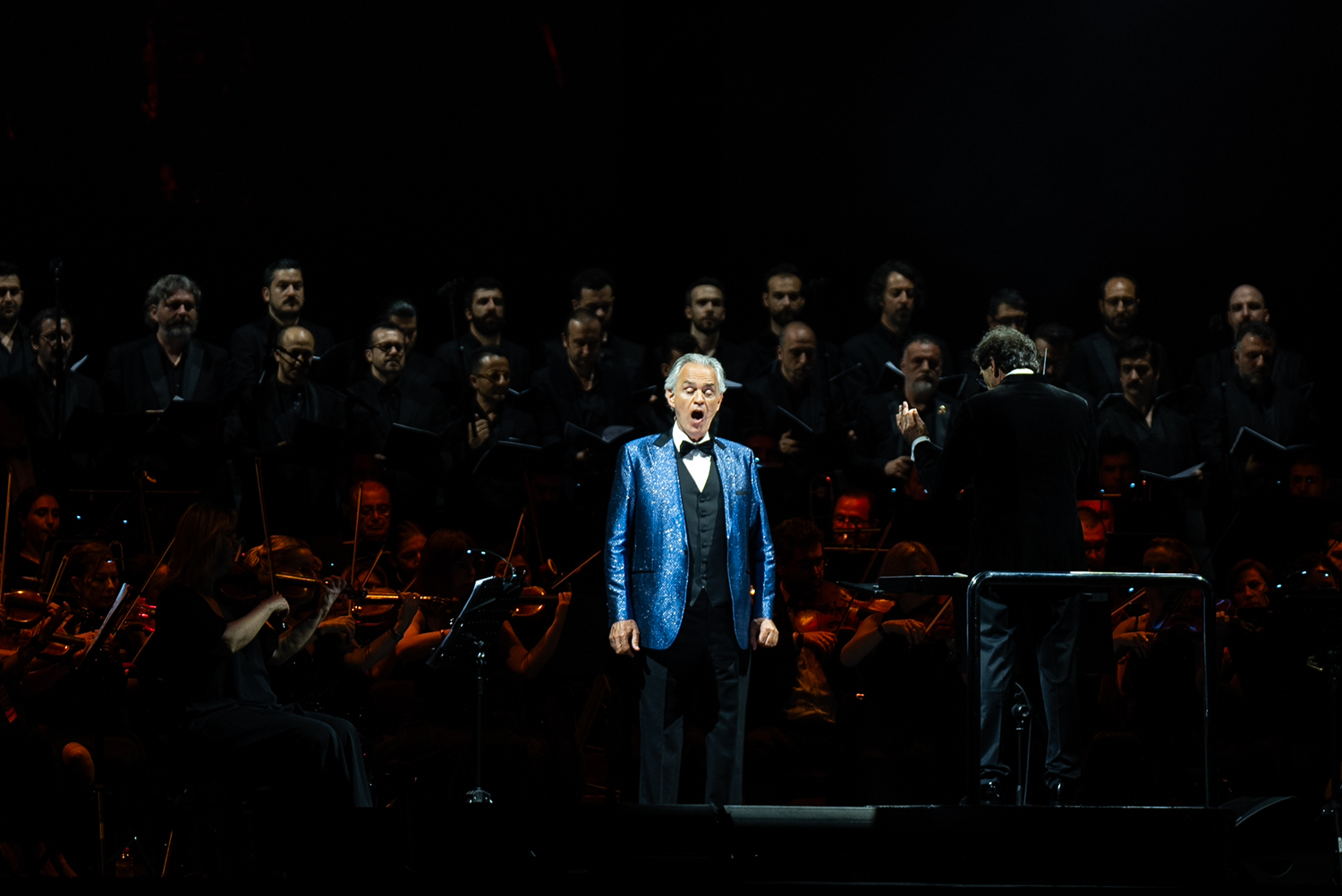 Ünlü İtalyan tenor, söz yazarı ve besteci Andrea Bocelli, İstanbul'da ...