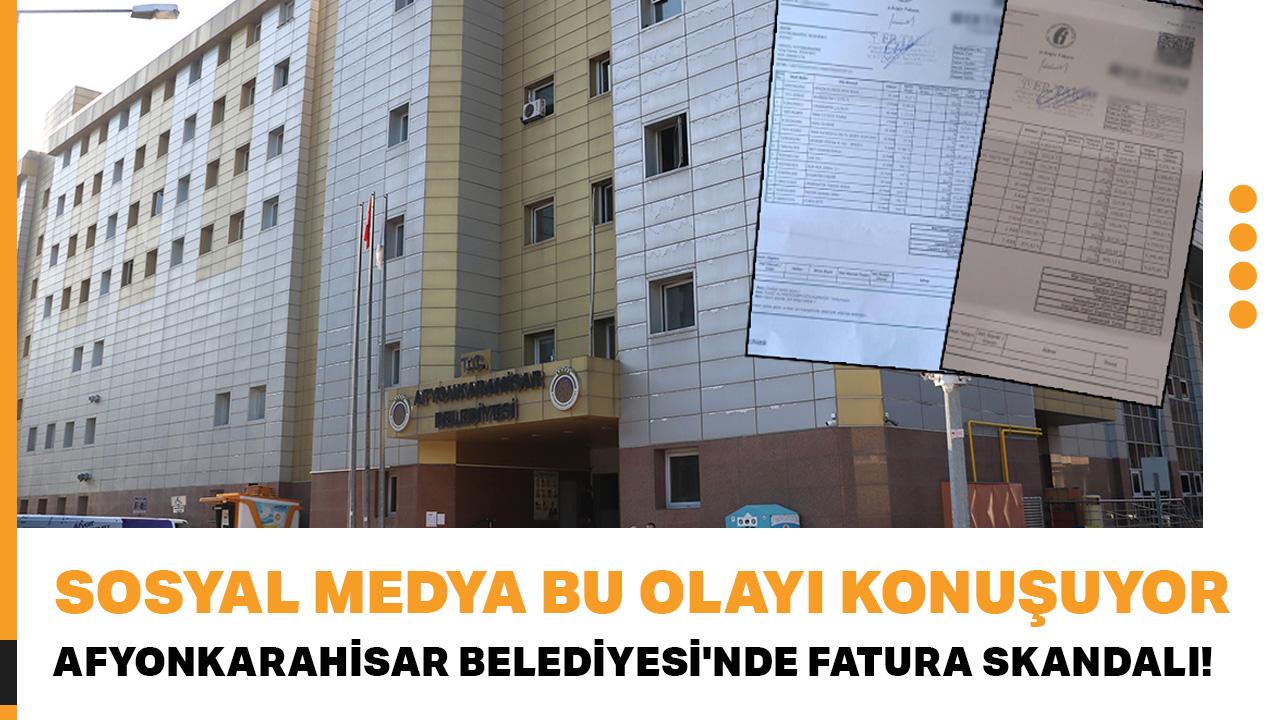 Afyonkarahisar Belediyesi'nde fatura skandalı! Afyonkarahisar Belediyesi'nde fatura skandalı!